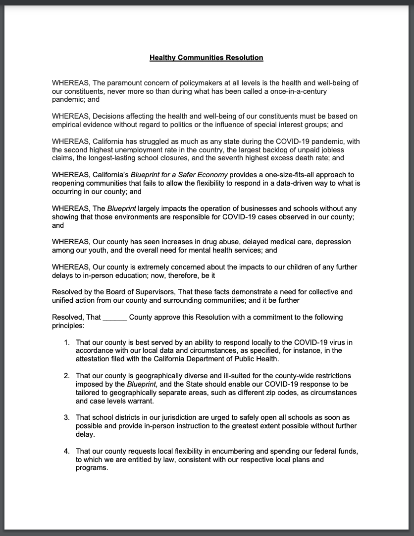 The Healthy Communities Resolution | Capitol Quagmire